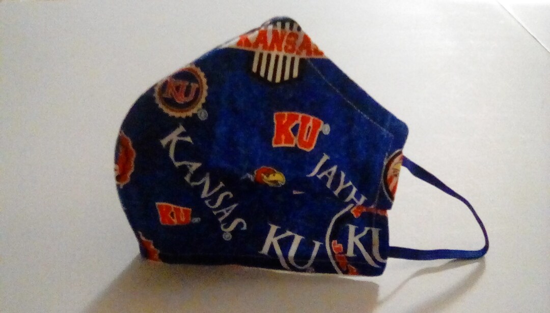 University of Kansas KU, Jayhawks, Tossed Face Mask - Etsy