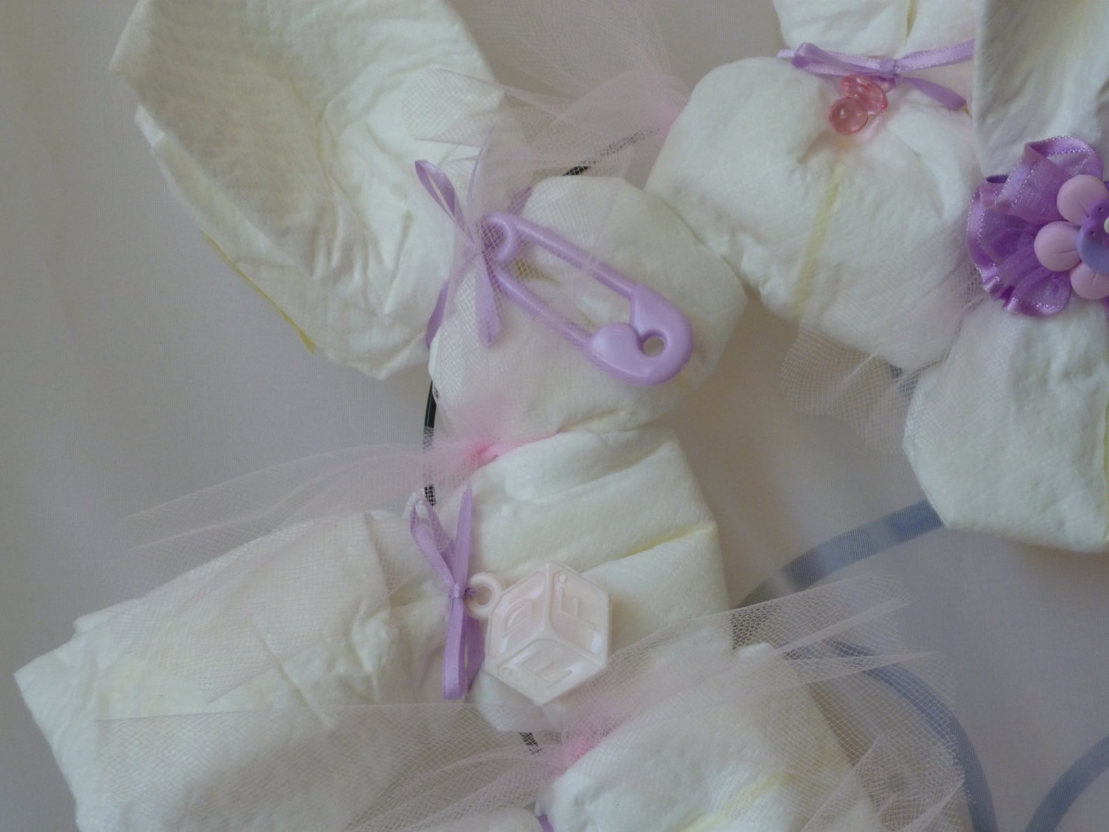 Heart diaper wreath | Etsy