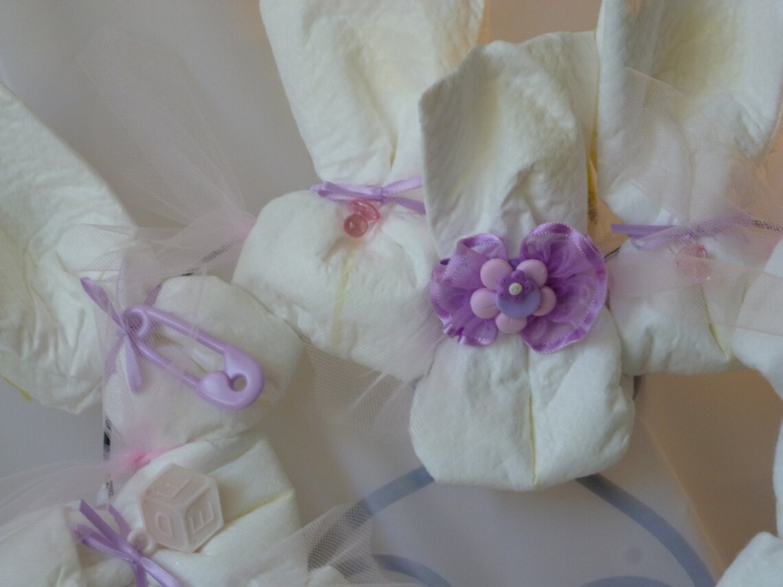 Heart diaper wreath | Etsy