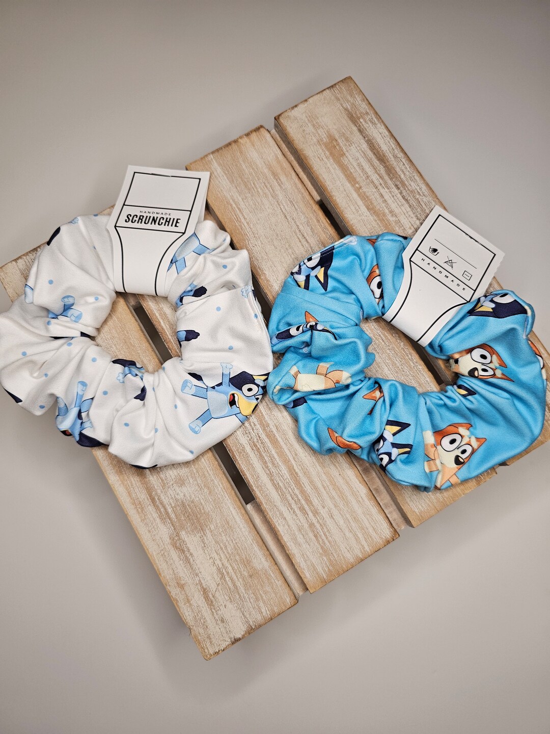 Blue Heeler Dog Scrunchies, Scrunchie, Scrunchies, Blue Dog Hair Tie ...