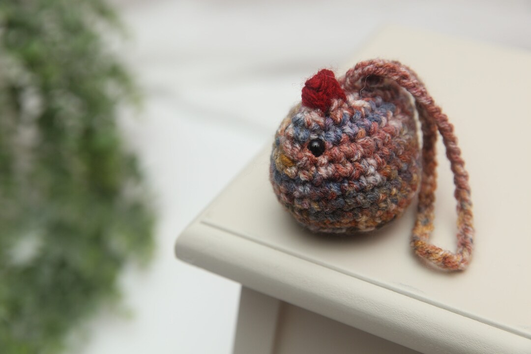 Crochet Chicken, Rearview Mirror Hanging Chicken, Christmas Ornament ...