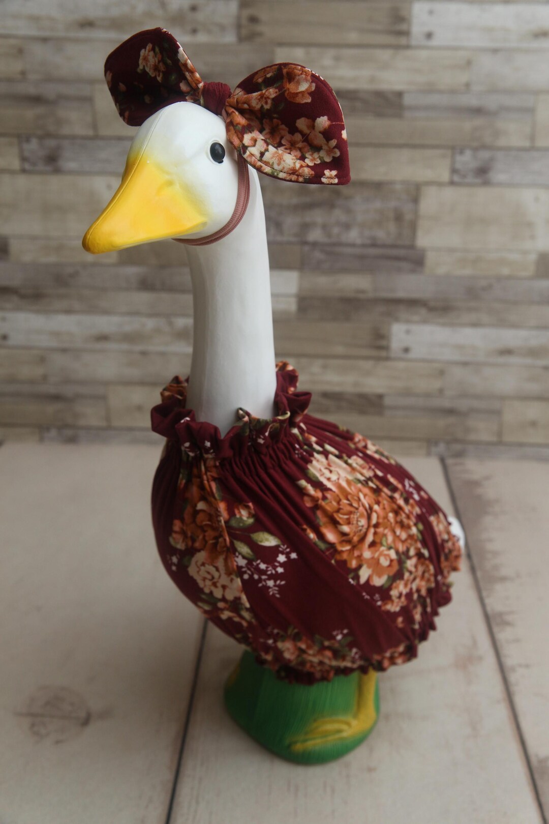 Vintage Fall Knit Goose Outfit: Porch Geese Clothes, Made to Order - Etsy