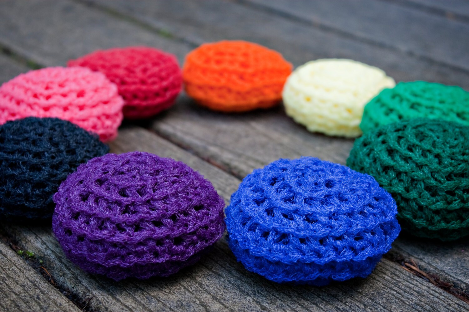 Nylon Mesh Scrubbies -- Set of 3 -- Kitchen, Cleaning Supplies ...