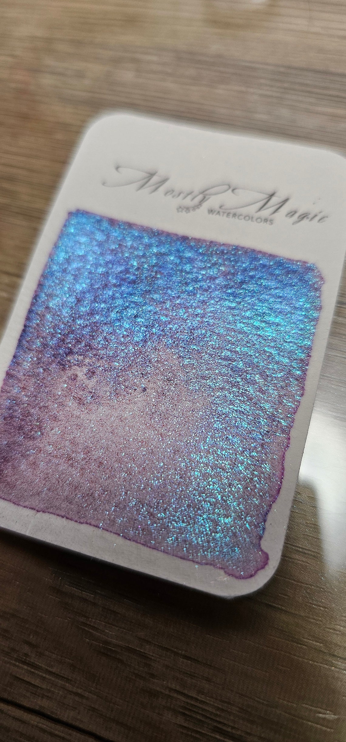 Purple Rain / Paint Drop Card / Handmade Watercolor Paint - Etsy