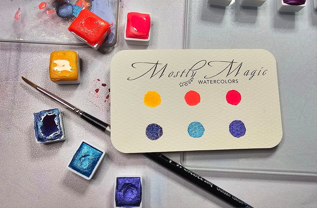 Alpenglow Collection Palette, Handmade Watercolor Paints - Etsy