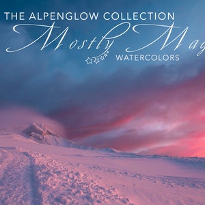 Alpenglow Collection Palette, Handmade Watercolor Paints - Etsy