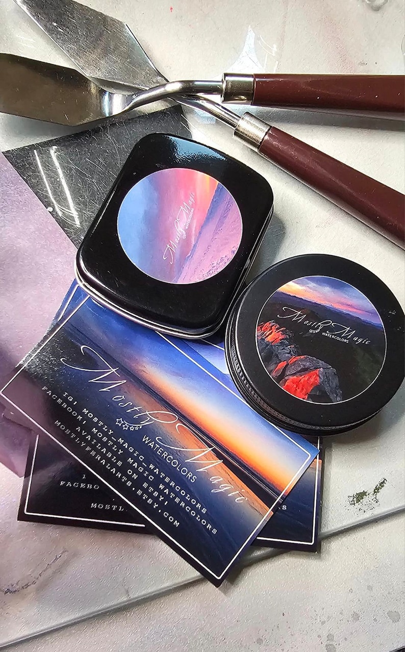 Tidal Pool / Colorshift / Handmade Watercolor Paint - Etsy