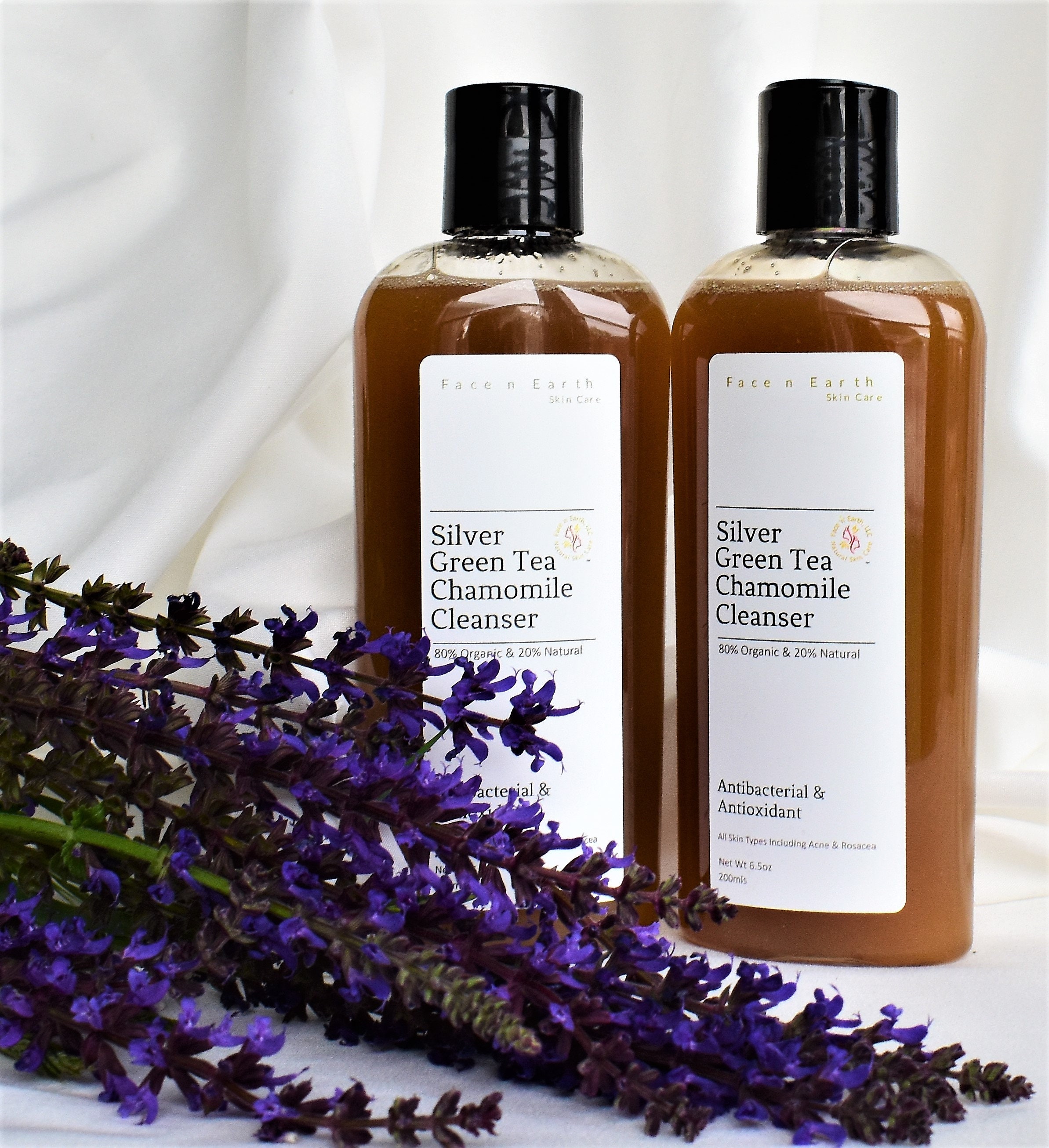 Colloidal Silver Green Tea Chamomile Cleanser VEGAN - Etsy