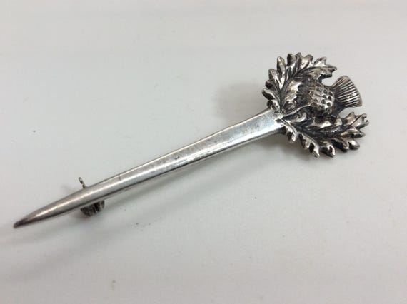 Vintage Celtic Sterling Silver Kilt Pin / Brooch - Th… - Gem