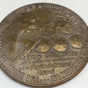 Vintage Edwardian Art Deco Era Large Advertising Hand Mirror ...