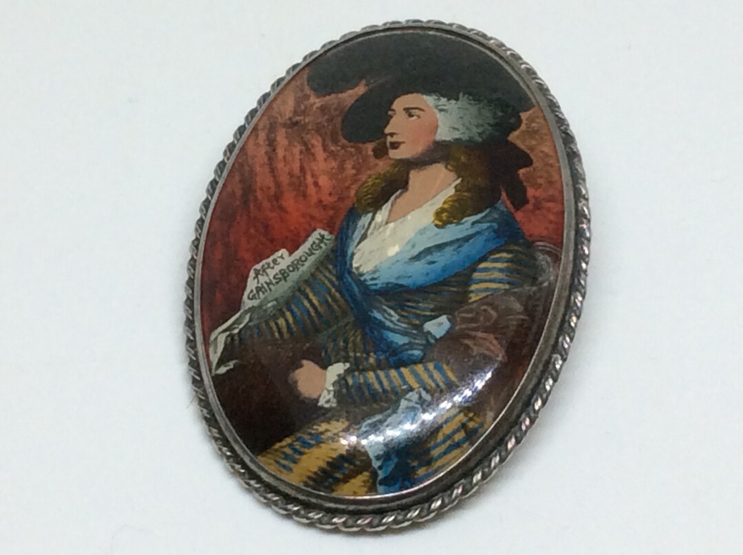 Vintage Sterling Silver After Gainsborough Costume Brooch by TLM Thomas ...