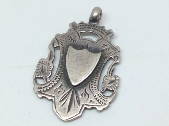 Victorian Hallmarked Silver Shield Design Pocket Watc… - Gem
