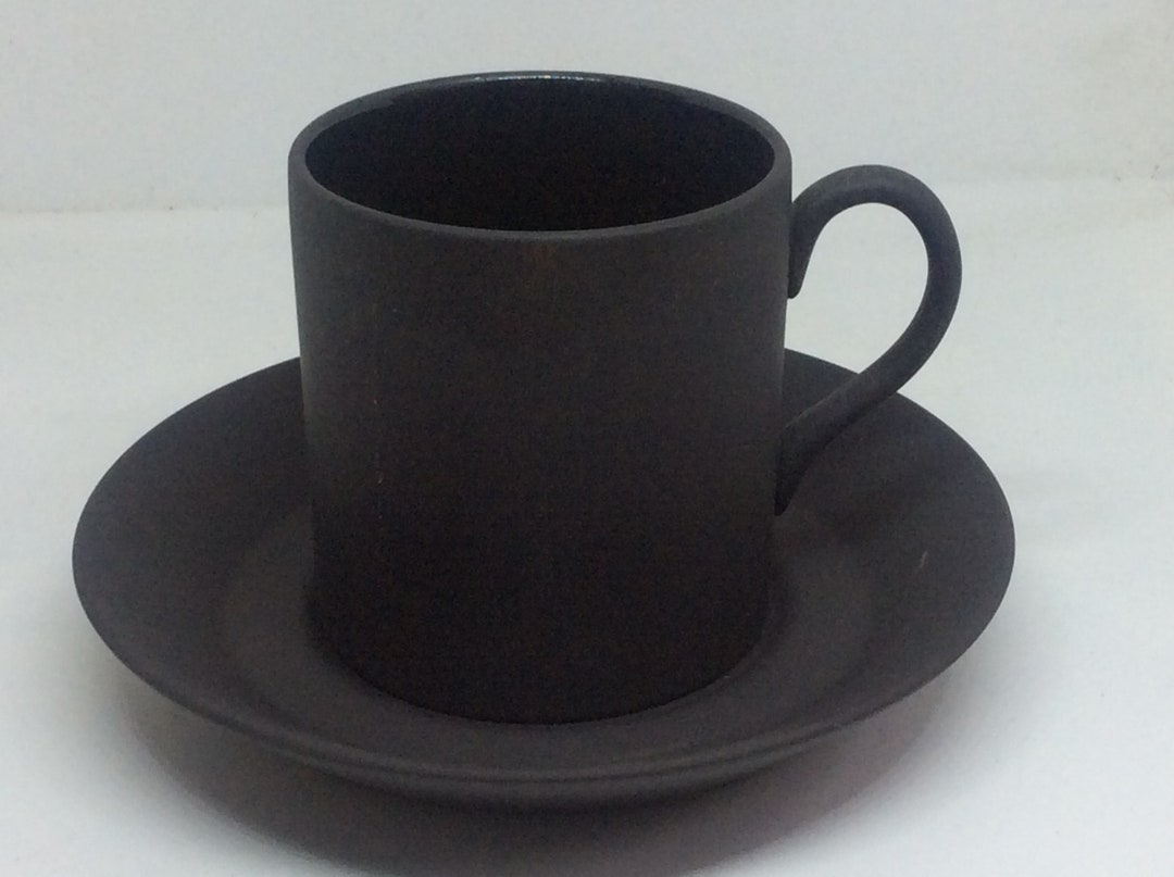 Wedgwood Black Basalt Art Deco Coffee Can and Saucer 1930s - Etsy