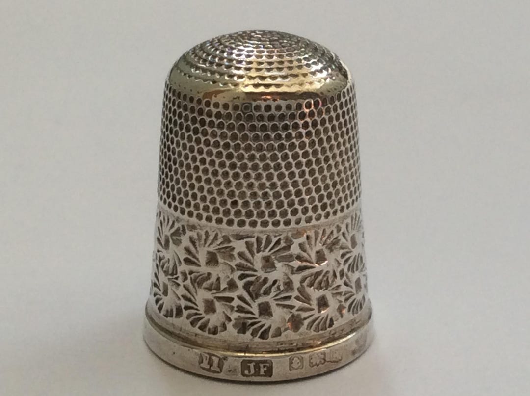 Vintage Hallmarked Sterling Silver Thimble 1909 John Francis - Etsy
