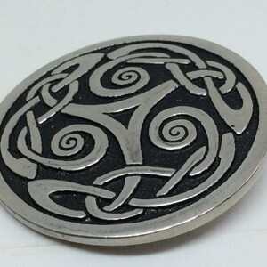 St Justin Cornish Pewter Celtic Knot Plaid Shield Brooch Signed - Etsy