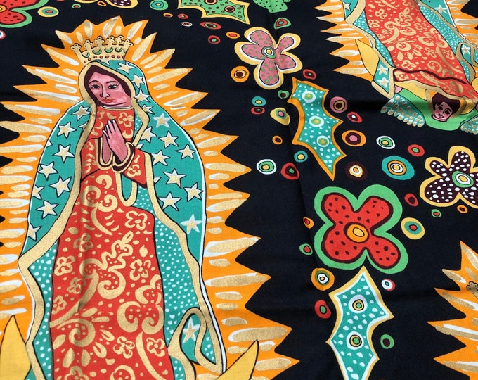 Our Lady of Guadalupe Los Sanctos Terrie Mangat Free Spirit Fabrics ...