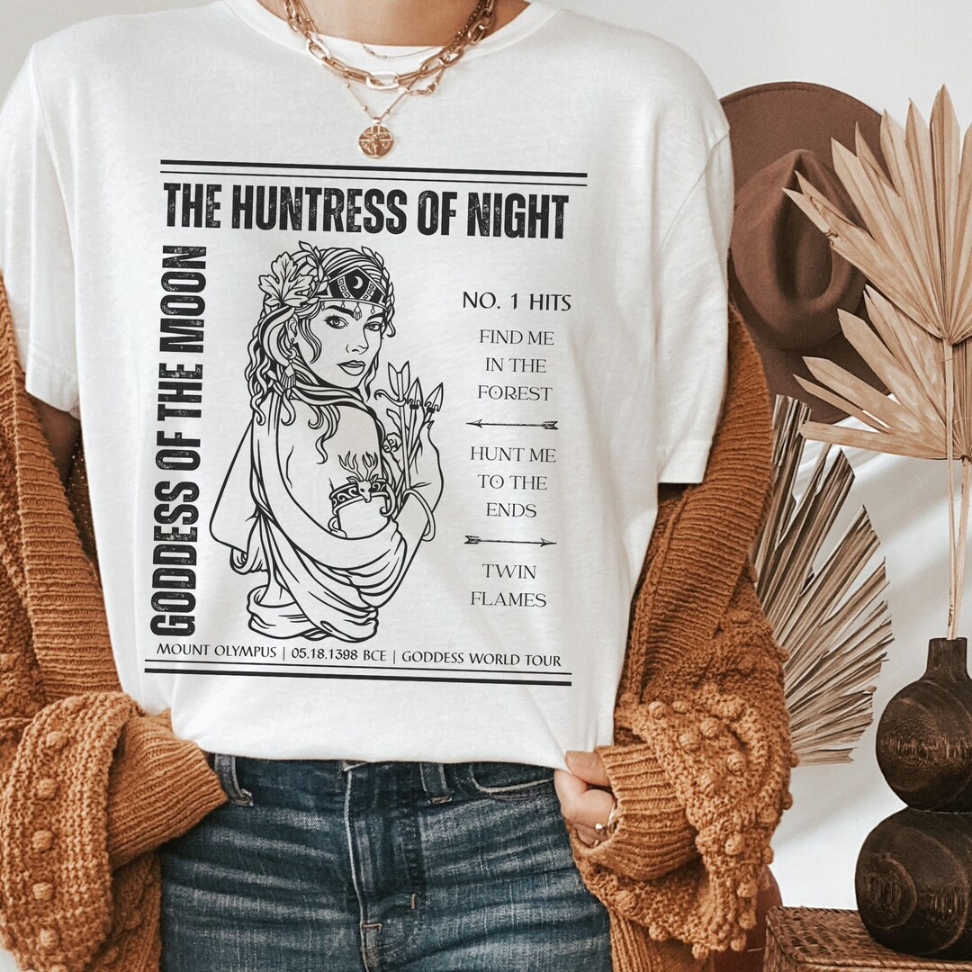 Artemis Shirt the Huntress Goddess World Tour Band Tee - Etsy