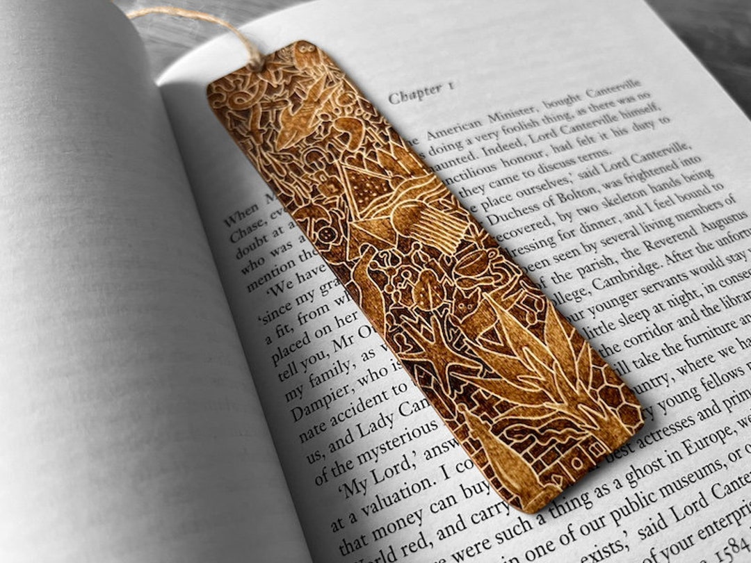 Wooden Bookmark Hand-burned pyrography Design - Etsy
