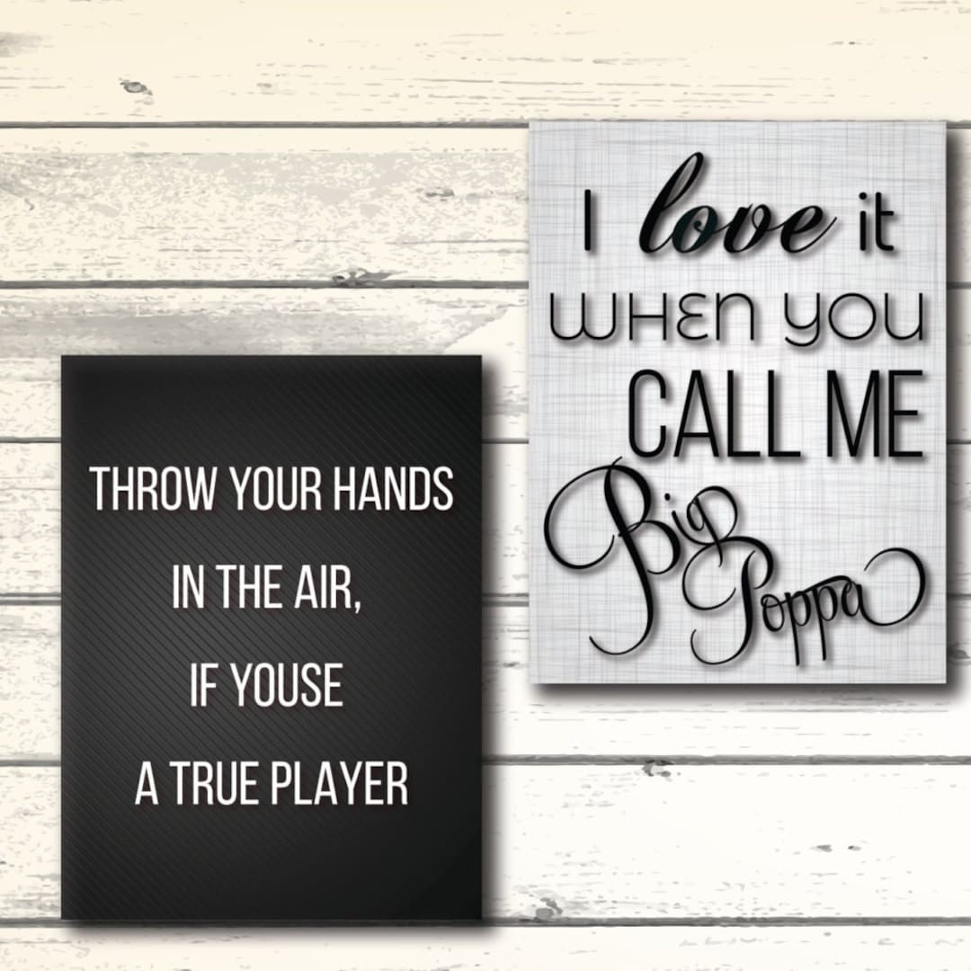 Big Poppa by Biggie Smalls 8x10 Printable Wall Art - Etsy