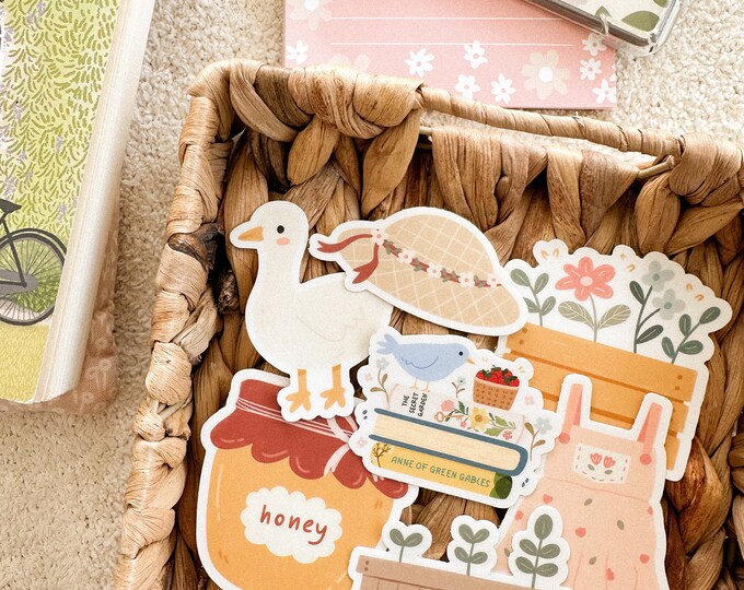 Cottage Core Sticker Pack| Kindle Sticker | Vinyl Stickers, Book ...