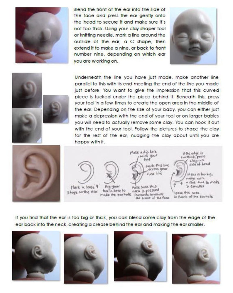 Beginners Doll Making Tutorial for OOAK Polymer Clay Art Dolls - Etsy