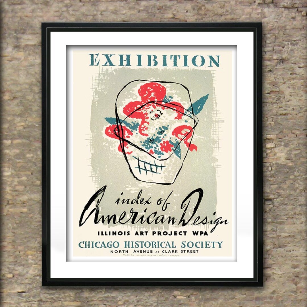 Vintage American Design Chicago Historical Society Poster Art Print ...