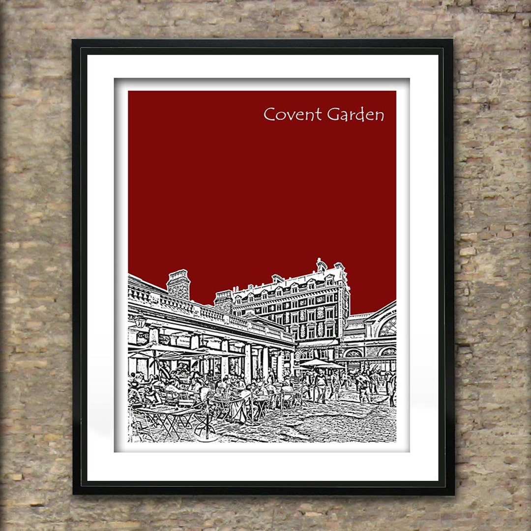 Covent Garden Art Print Poster A4 Size London England - Etsy