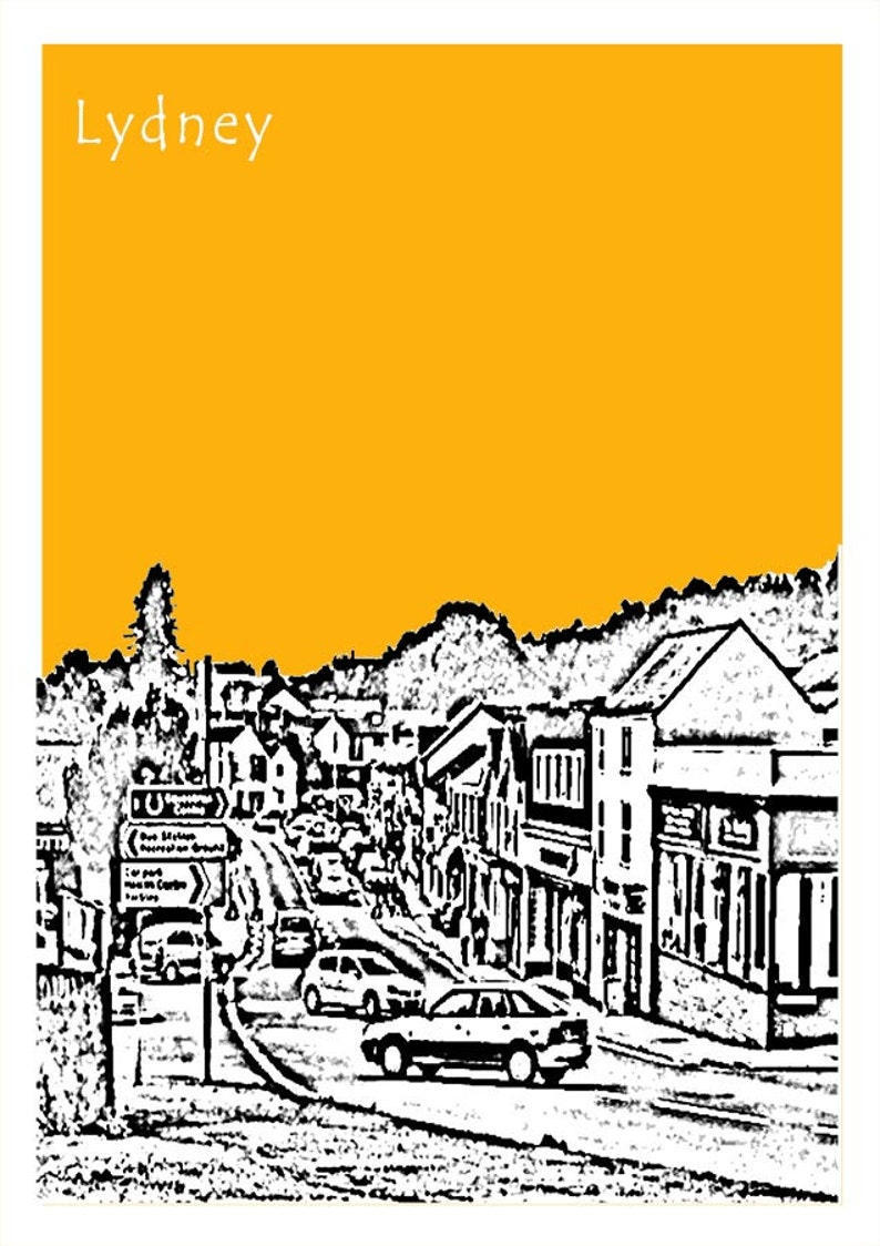 Lydney Art Print Poster A4 Size Gloucester England UK - Etsy
