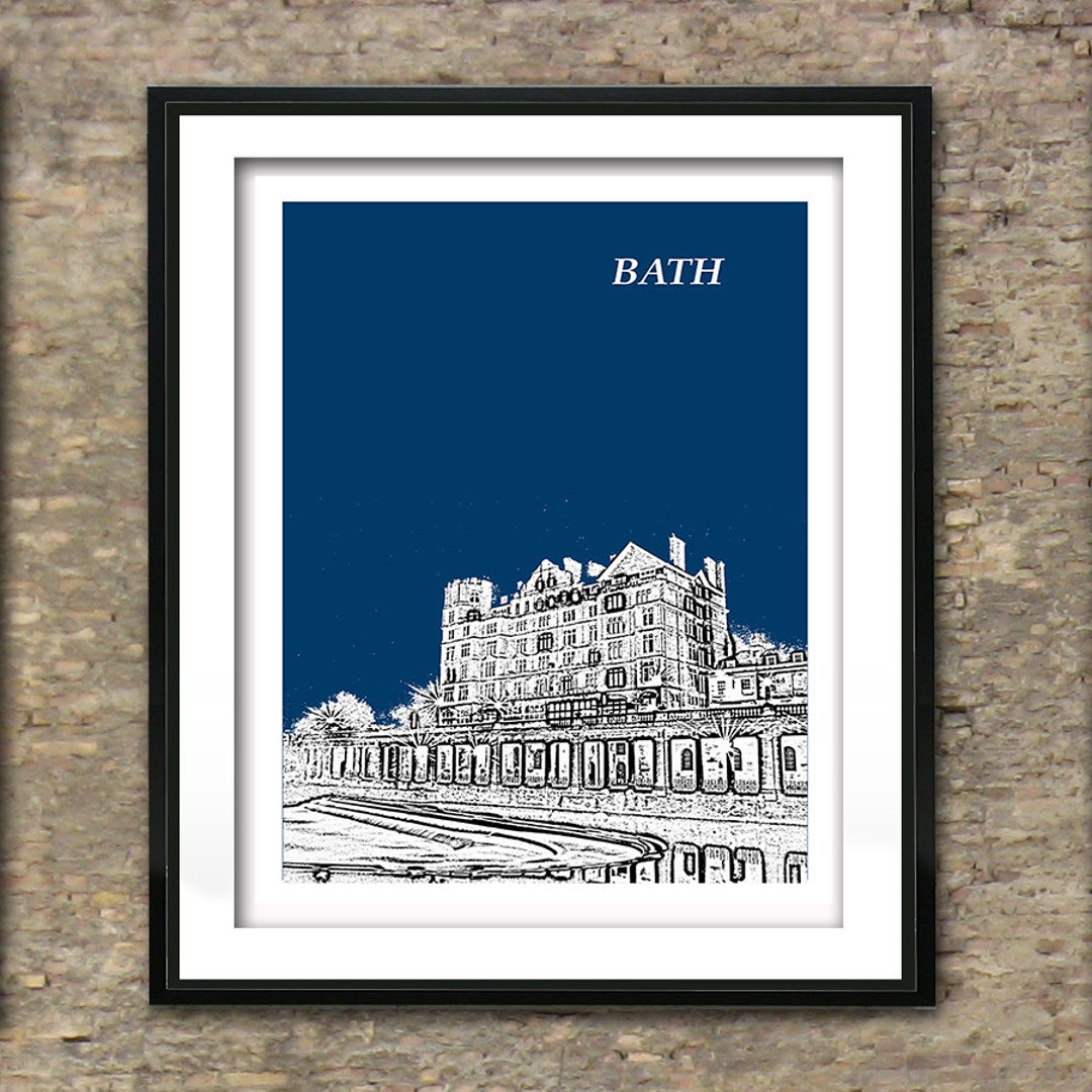 Bath Weir Art Print Poster A4 Size Bath UK - Etsy