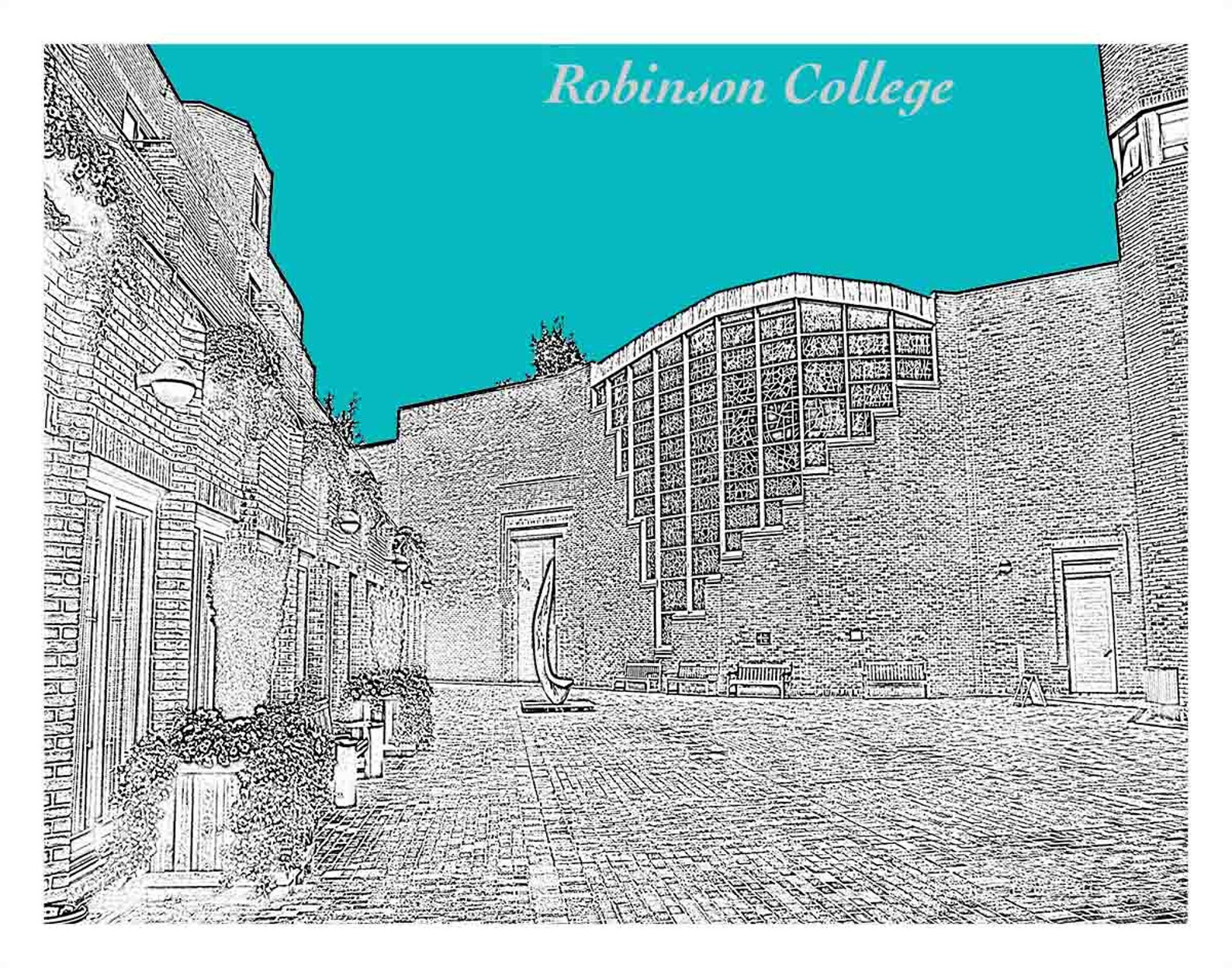 Robinson College Chapel - Cambridge University Art Print Poster ...