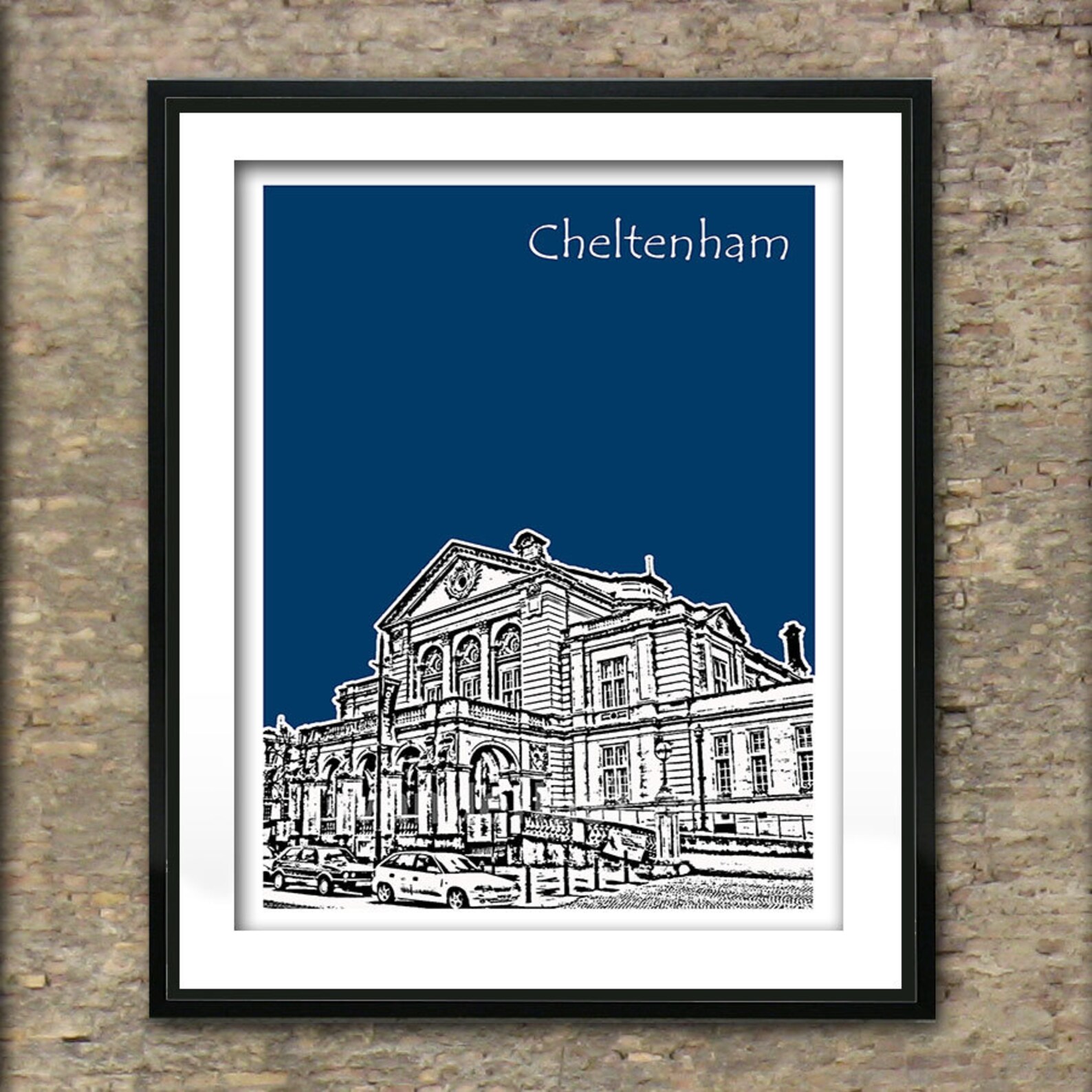 Cheltenham Art Print Poster A4 Size Gloucestershire UK England - Etsy UK