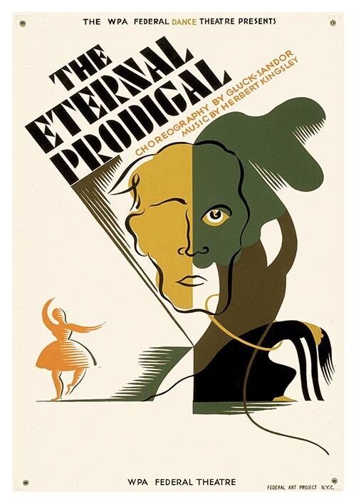 Vintage Federal Dance Theatre the Eternal Prodigal Poster Art Print ...