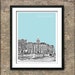 Bournemouth Art Print Poster A4 Size Bournemouth Town Hall England - Etsy