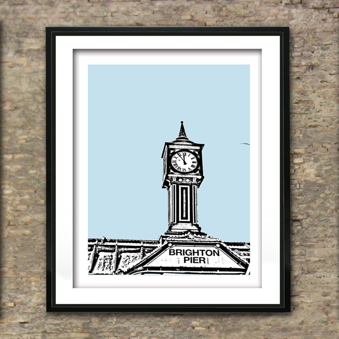 Brighton Pier Art Print Poster A4 Size Grand Pier Brighton Seaside ...