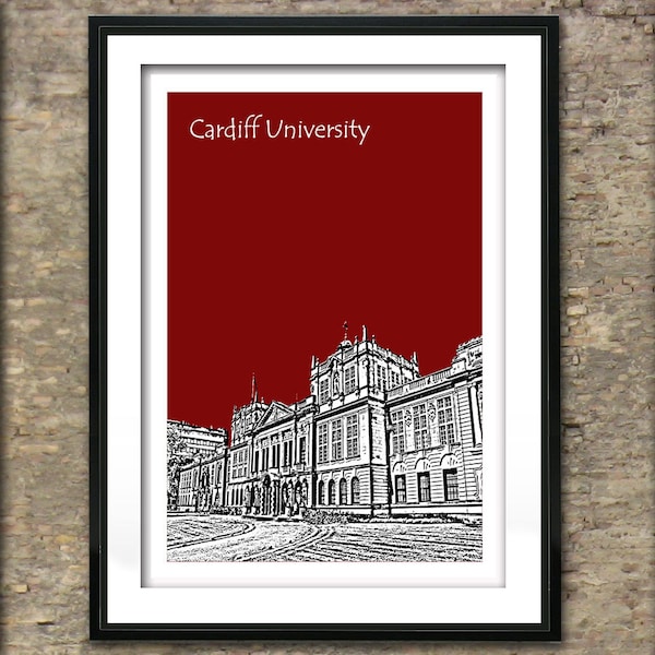 Cardiff University Poster - Etsy