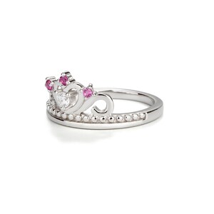 Little Girls Sterling Silver Baby Ring With Princess Tiara, Princess ...