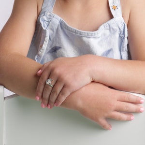 Little Girls Sterling Silver Baby Ring, Pink Unicorn Kids Ring, Toddler ...