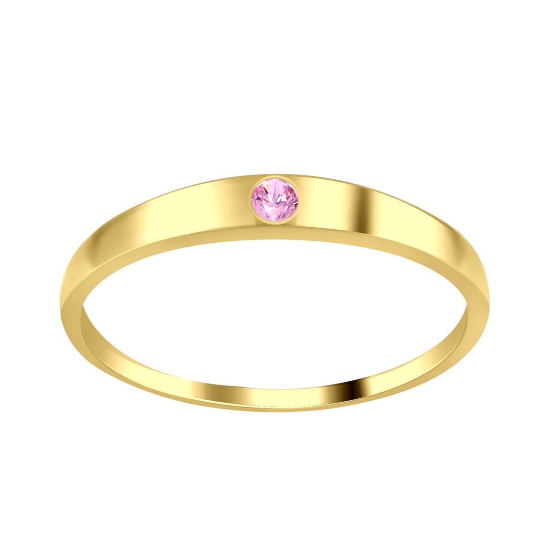 Children's 14K Gold-plated Baby Ring Toe or Pinky Ring - Etsy