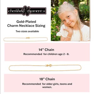 Personalized 14K Gold-plated Heart Locket Charm Necklace for Little ...