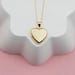 Personalized 14K Gold-plated Heart Locket Charm Necklace for Little ...