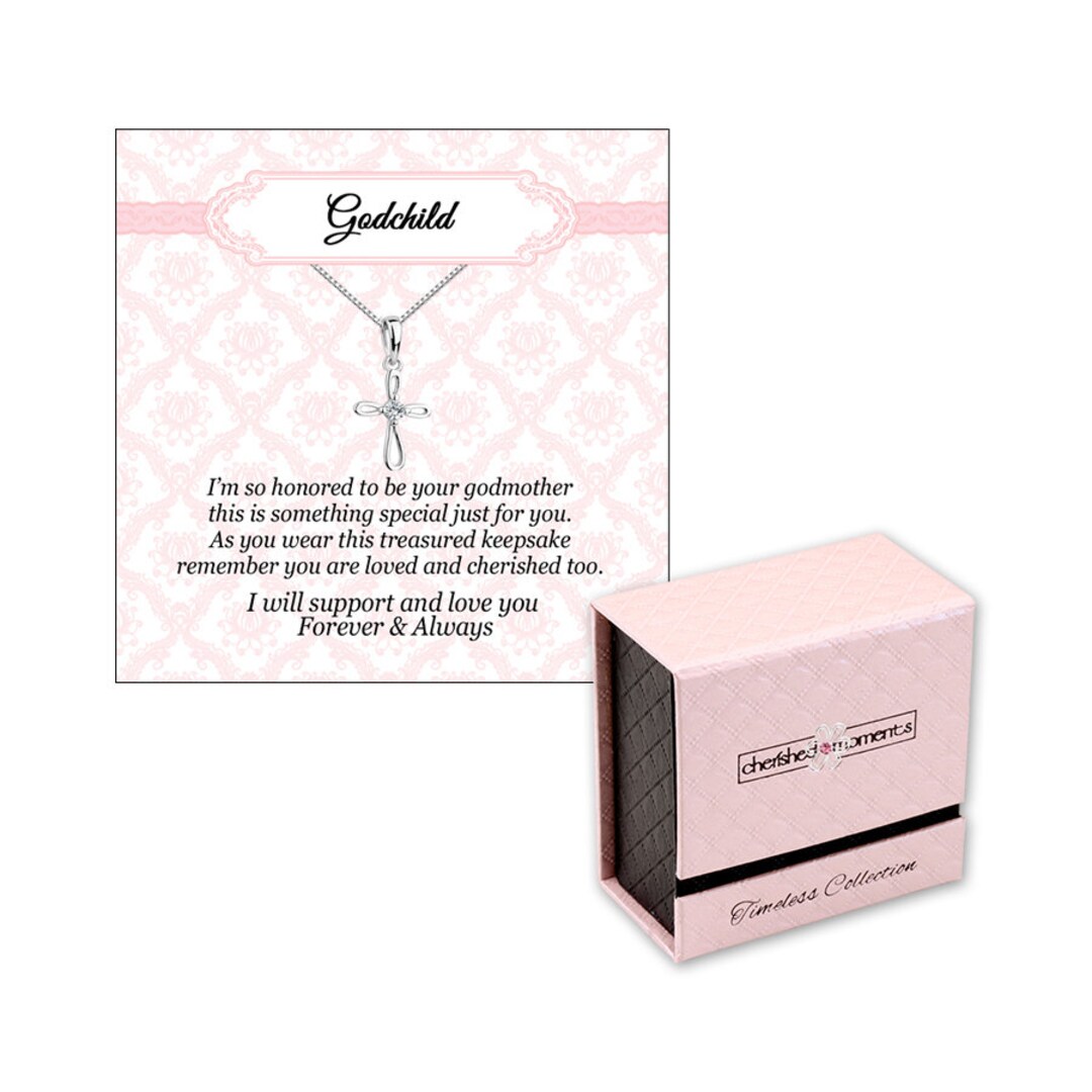 Goddaughter Gift From Godmother, Sterling Silver or 14K Gold-plated ...