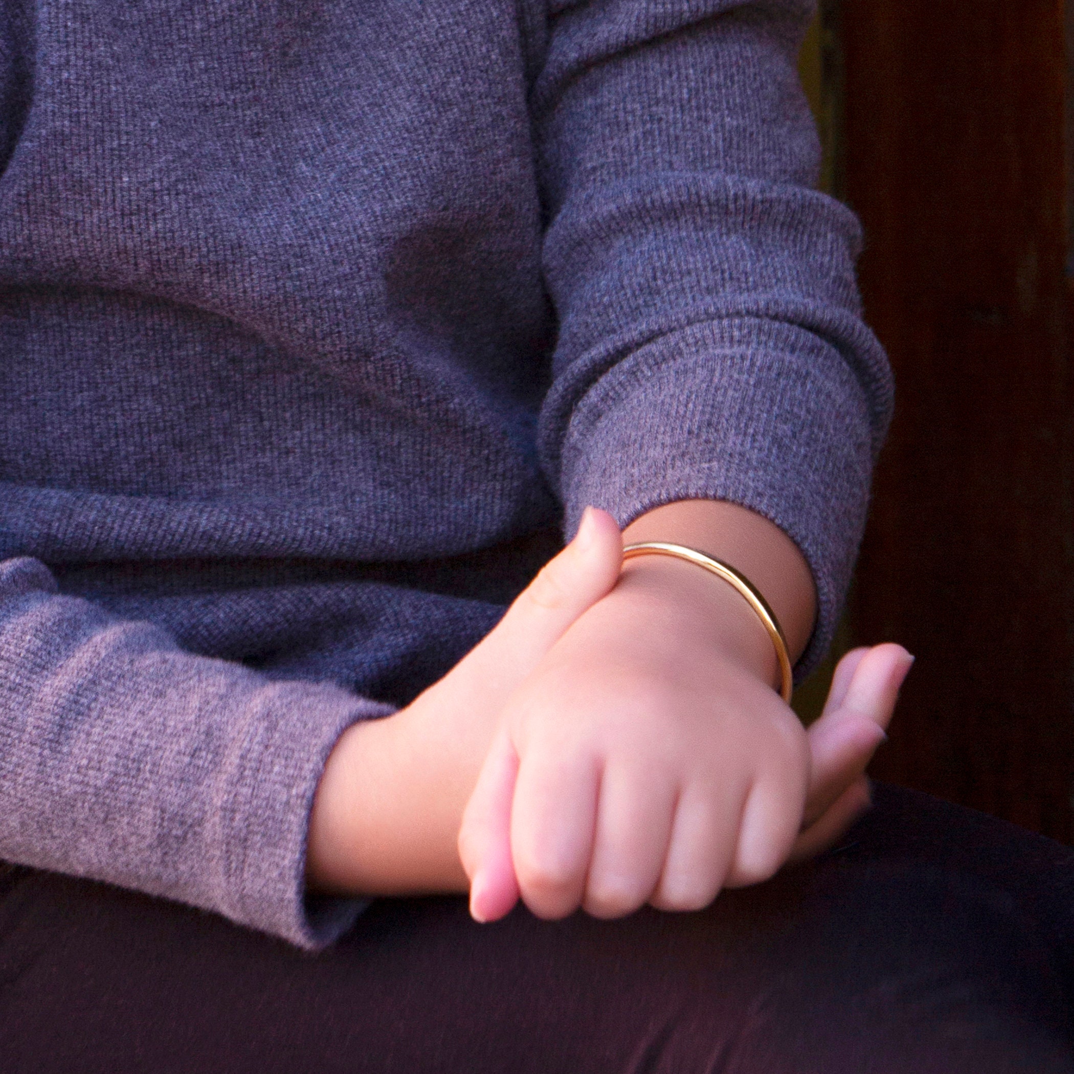 Personalized 14K Gold Plated Cuff Bracelet Baby Kids Little | Etsy