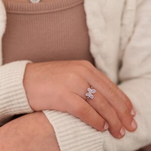 Sterling Silver Butterfly Birthstone Ring for Little Girls With Czs for ...