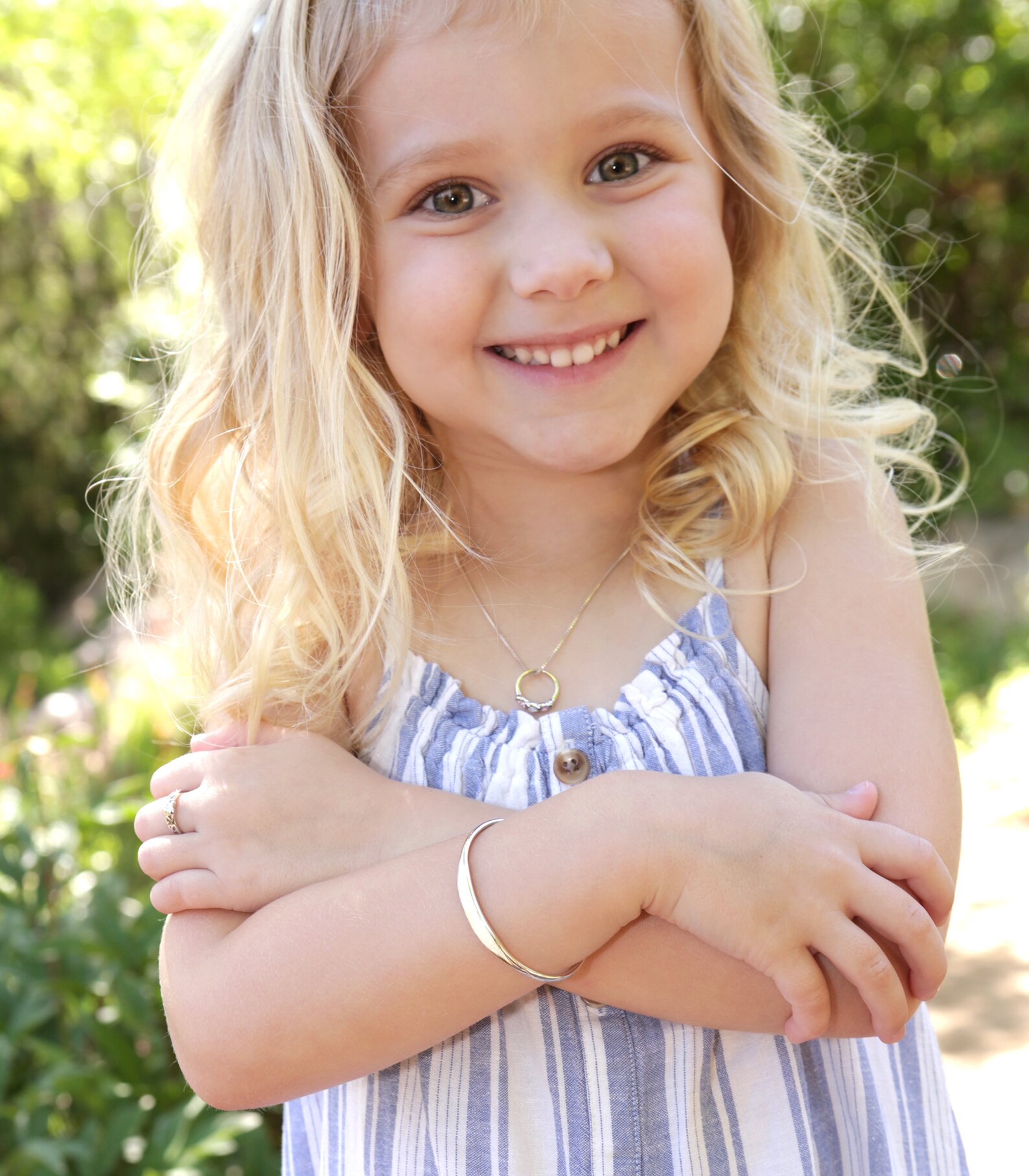 Personalized Sterling Silver Cuff Bracelet, Baby, Kids, Little Girls ...