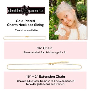 Personalized 14K Gold-plated Heart Locket Charm Necklace for Little ...