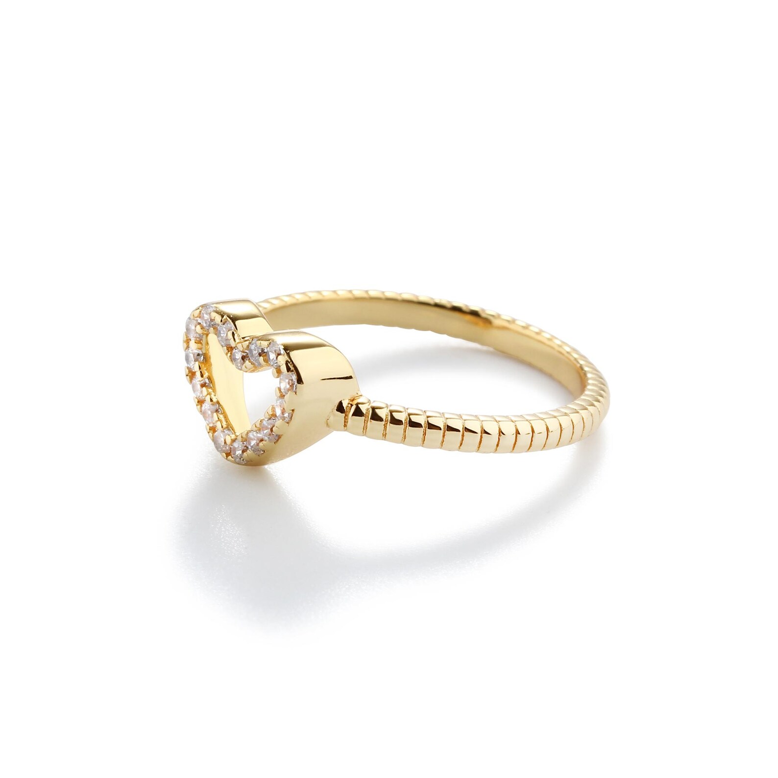Little Girls 14k Gold-plated Baby Ring, Granddaughter Gift, Kids Heart ...