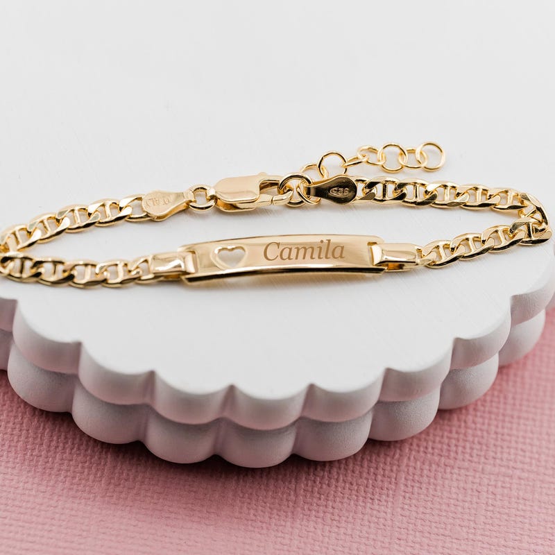 Kids Heart Gold Bracelet - Etsy
