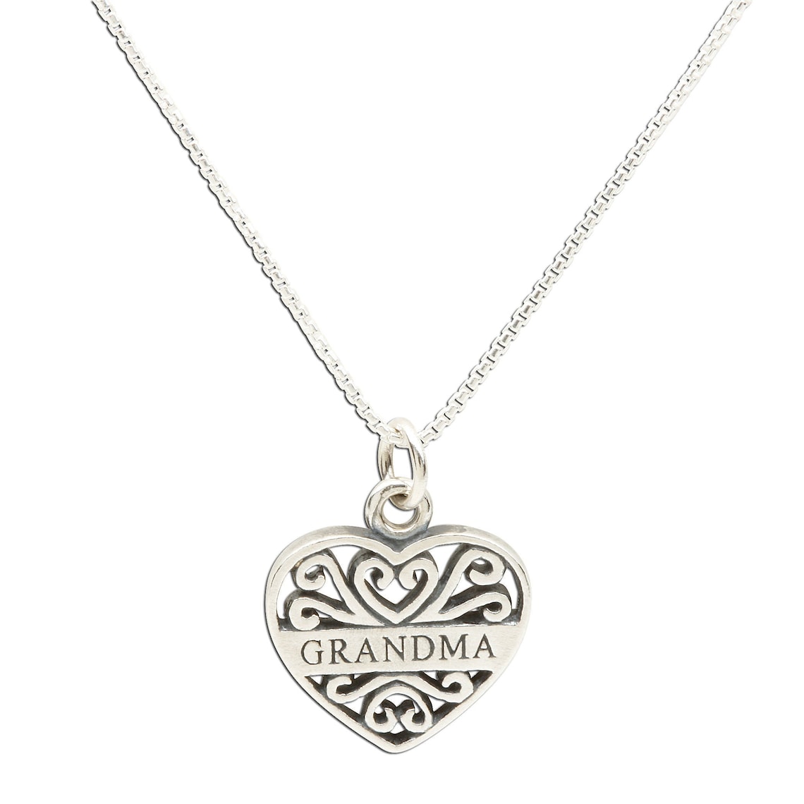 Sterling Silver Grandma Necklace for Grandmother Gift from | Etsy