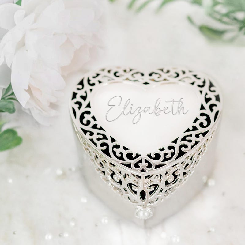 Jewelry Box With Initals - Etsy