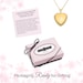 Personalized 14K Gold-plated Heart Locket Charm Necklace for Little ...
